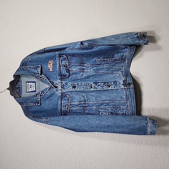 Lee | Jackets & Coats | Vintage Lee Embroidered Oversize Jack Denim Xl ...